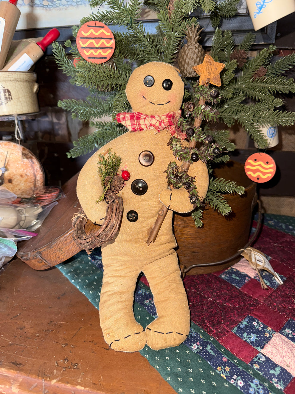 Handmade Gingerbread Man – A Primitive Place