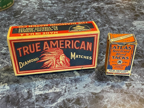 True American Diamond Match Box / Atlas Tack Box – A Primitive Place